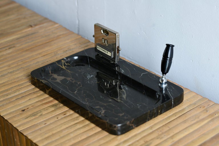 Art Deco Marble Desk Perpetual calendar by Jakob Maul, Germany, 1920s ...