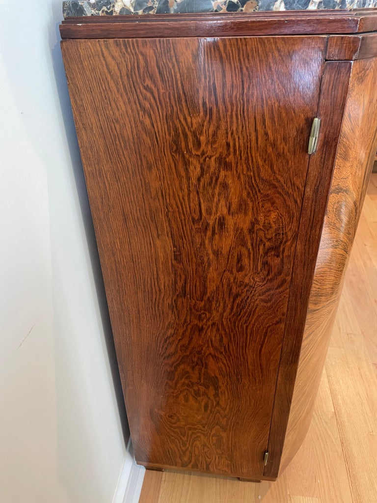 Art Deco Marble Top Buffet at 1stDibs