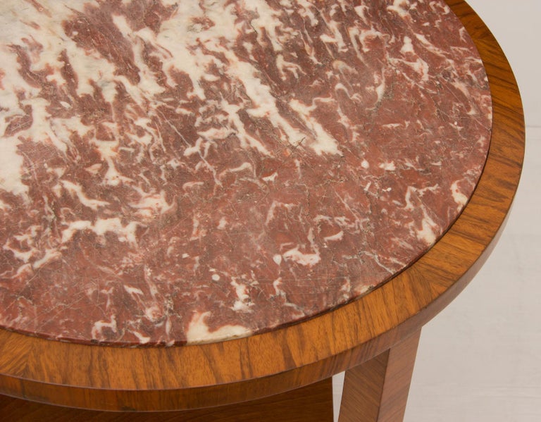 Art Deco Marble-Top Table For Sale at 1stDibs