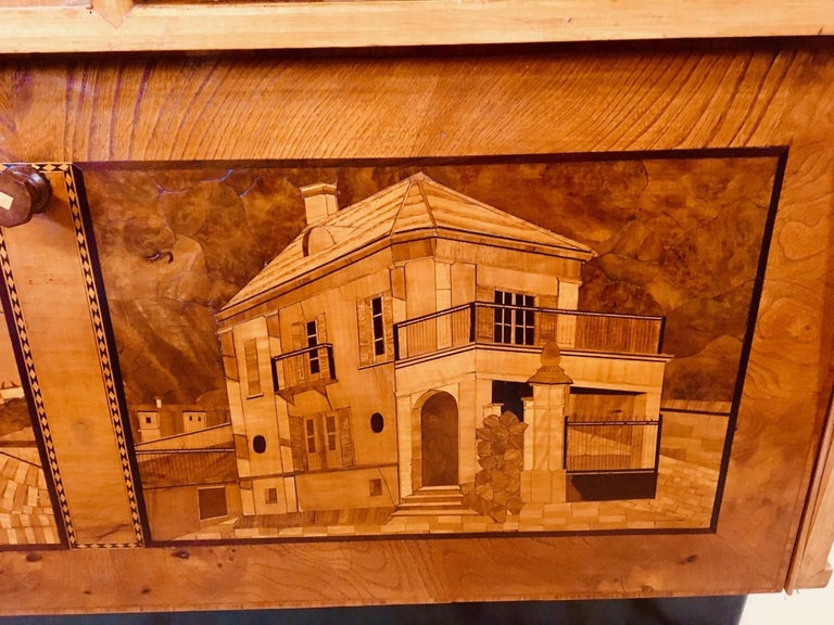 Art Deco Marquetry Cabinet, French, circa 1930 at 1stDibs