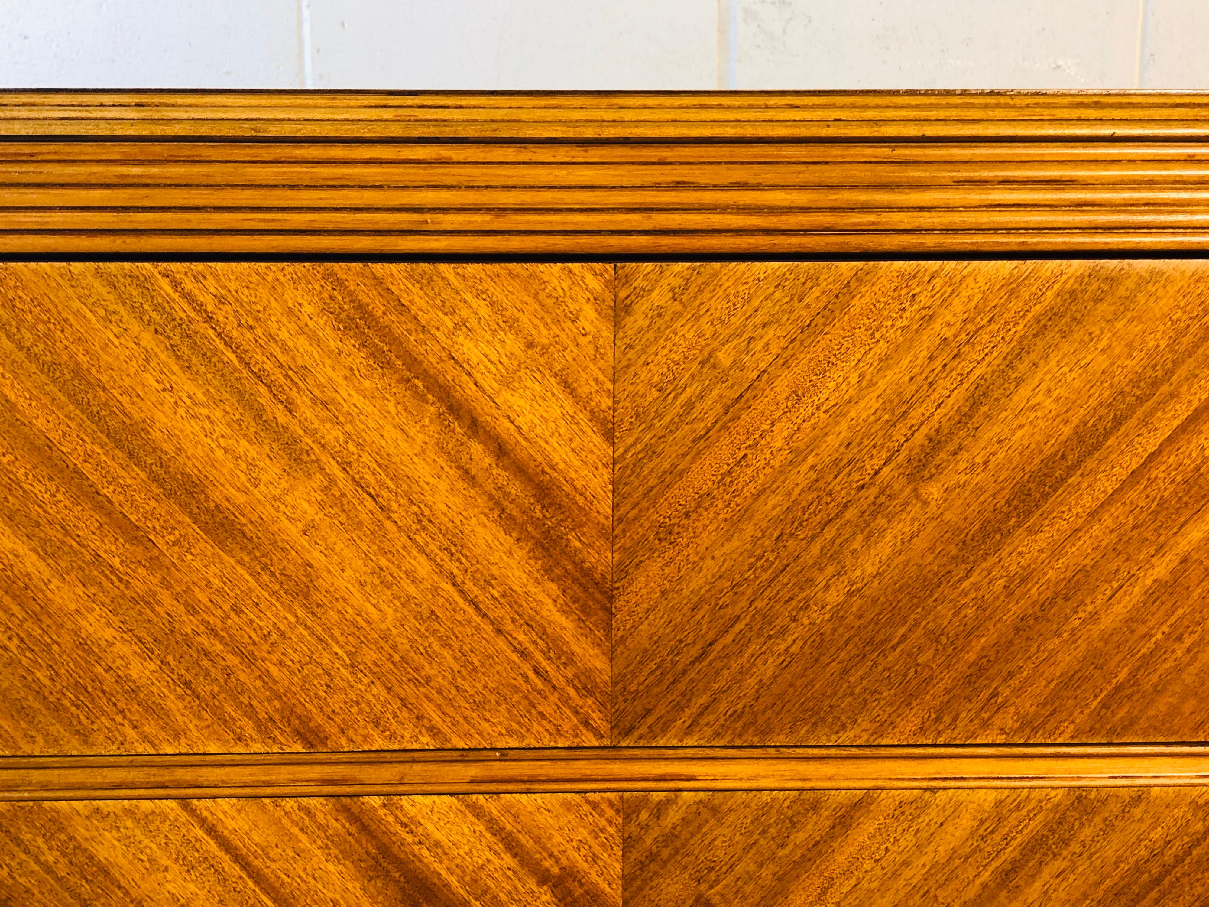 Art Deco Matchbook Veneer Low Dresser at 1stDibs | huntley furniture ...