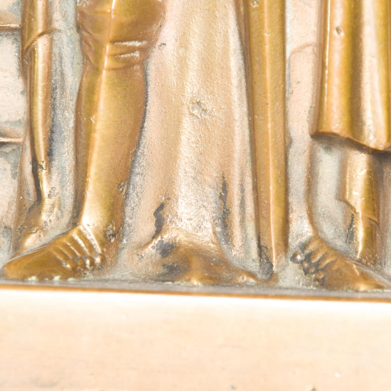 Art Deco Medieval Robed Knight Shining Armor Bookends Sculptural Solid ...