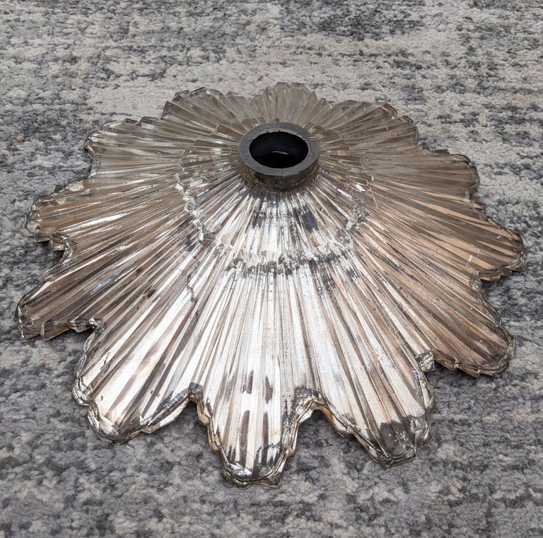 Art Deco Mercury Glass Star Chandelier Ceiling Canopy For Sale at 1stDibs