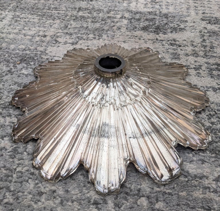 Art Deco Mercury Glass Star Chandelier Ceiling Canopy For Sale at 1stDibs