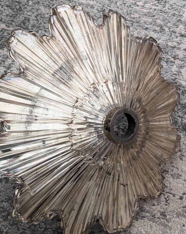 Art Deco Mercury Glass Star Chandelier Ceiling Canopy For Sale at 1stDibs