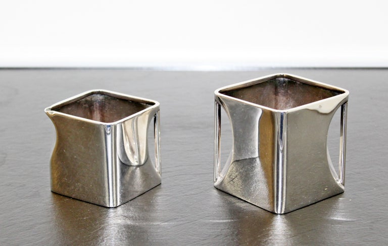 Art Deco Metal 5-Piece Cube Tea Pot Set Stamped Made in England 1917 at ...