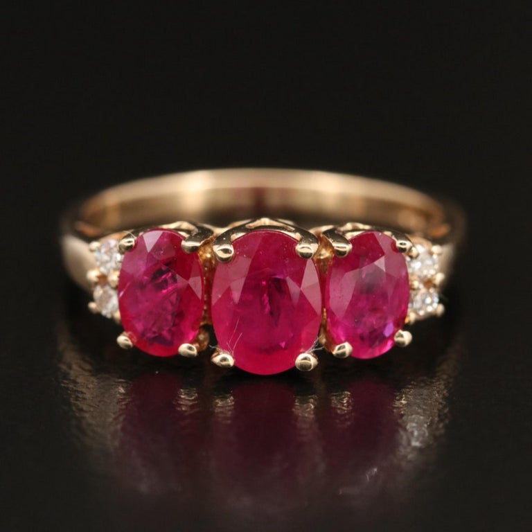 Customizable Art Deco Minimalist Ruby Engagement Ring, Victorian Ruby ...