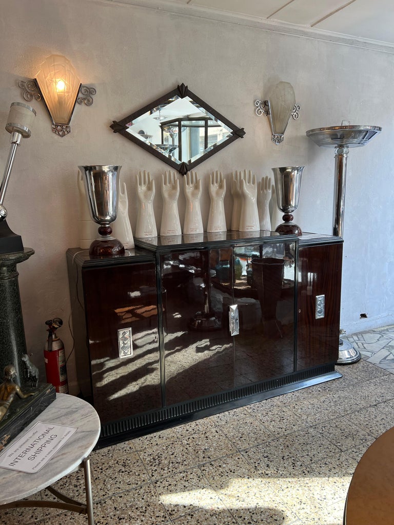 Art Deco Mirror in iron, Year: 1920, France For Sale at 1stDibs