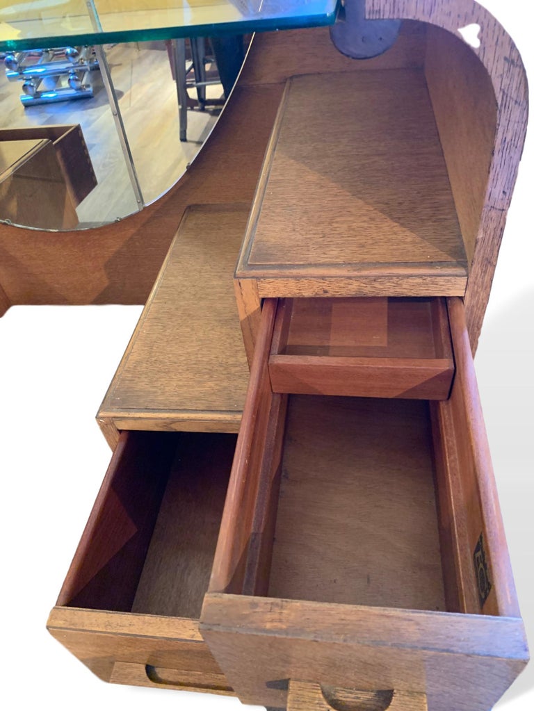 Art Deco Mirrored Vanity with Drawers by English Company EG Furniture ...