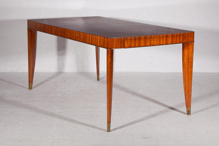 Art Deco Model "Voltaire" Extandeble Dining-Table Designed by the Coene ...