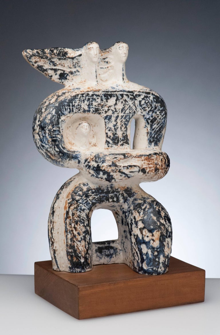 Art Deco Modern Abstract Figurative Ceramic Sculpture by Arnold ...