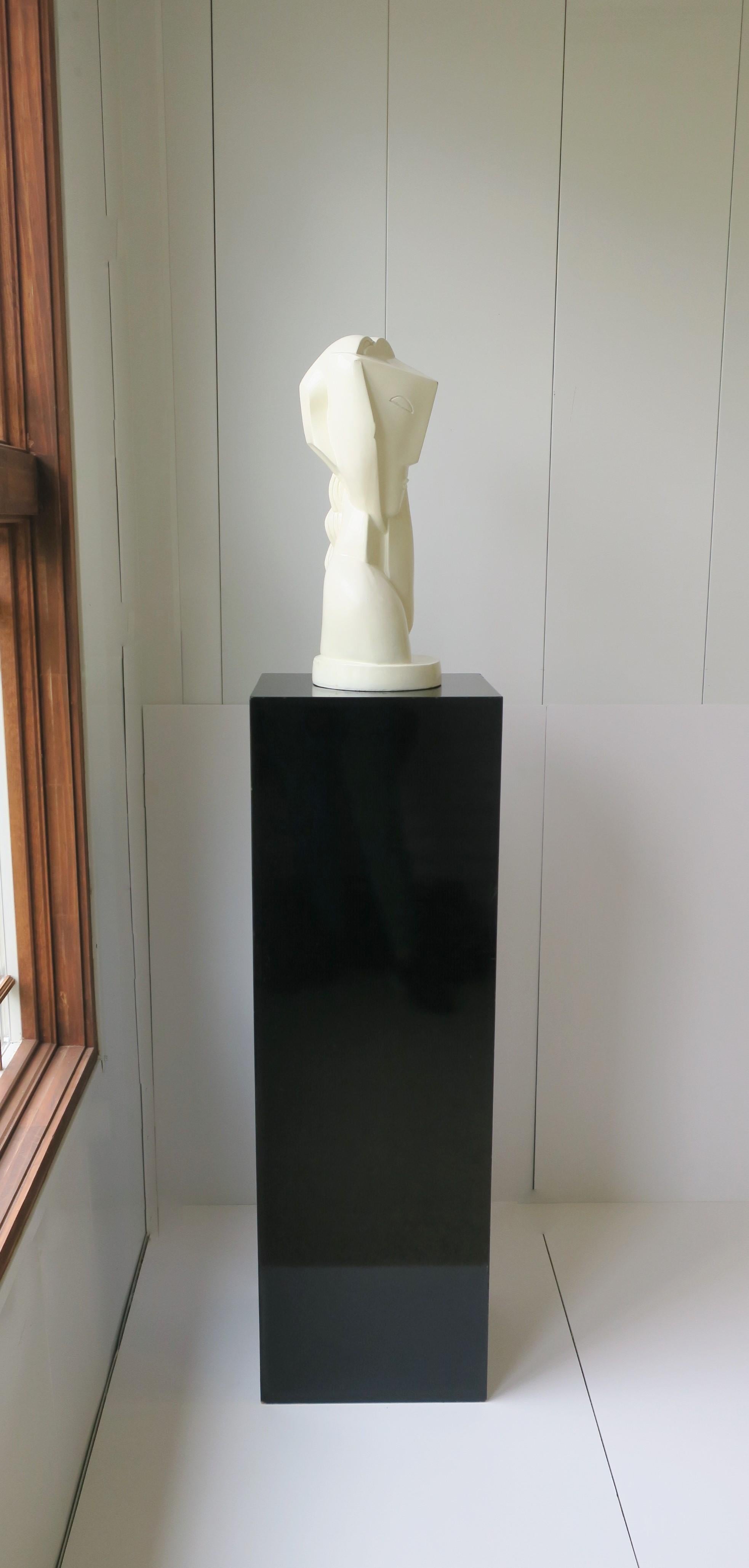 Art Deco Modern Cubist Figurative Bust Sculpture, 1961 at 1stDibs | art ...