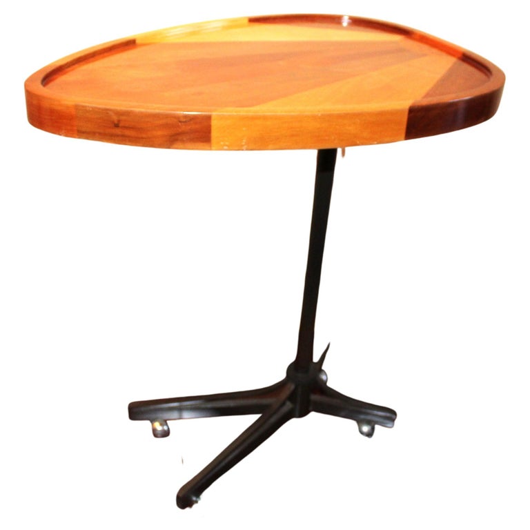Art Deco / Modern Custom Side table w Rising Sun Design For Sale at 1stDibs