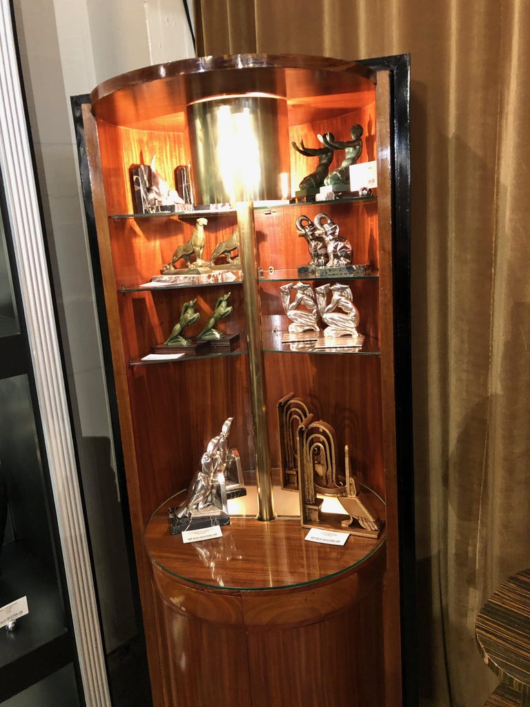 Art Deco Modernist Bar Display Storage Vitrine at 1stDibs