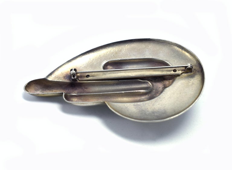 Art Deco Modernist Brooch by Jakob Bengel at 1stDibs