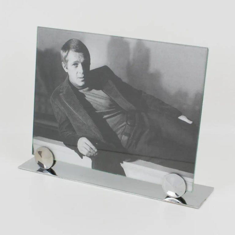 Art Deco Modernist Chrome Picture Frame, 1930s For Sale at 1stDibs