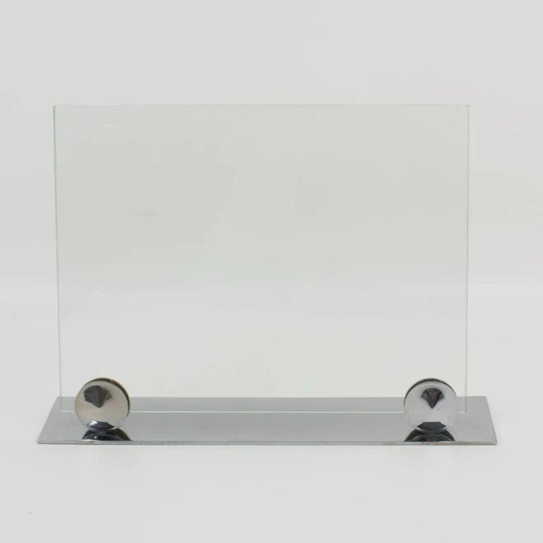 Art Deco Modernist Chrome Picture Frame, 1930s For Sale at 1stDibs
