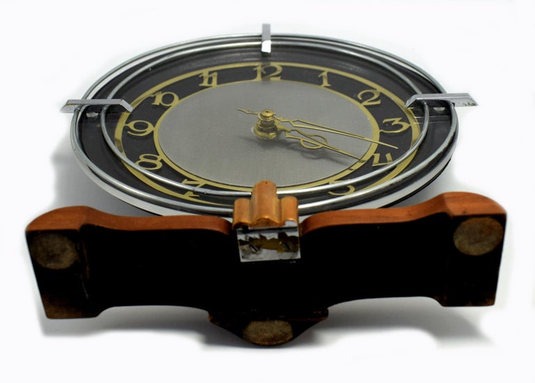 Art Deco Modernist English Clock at 1stDibs
