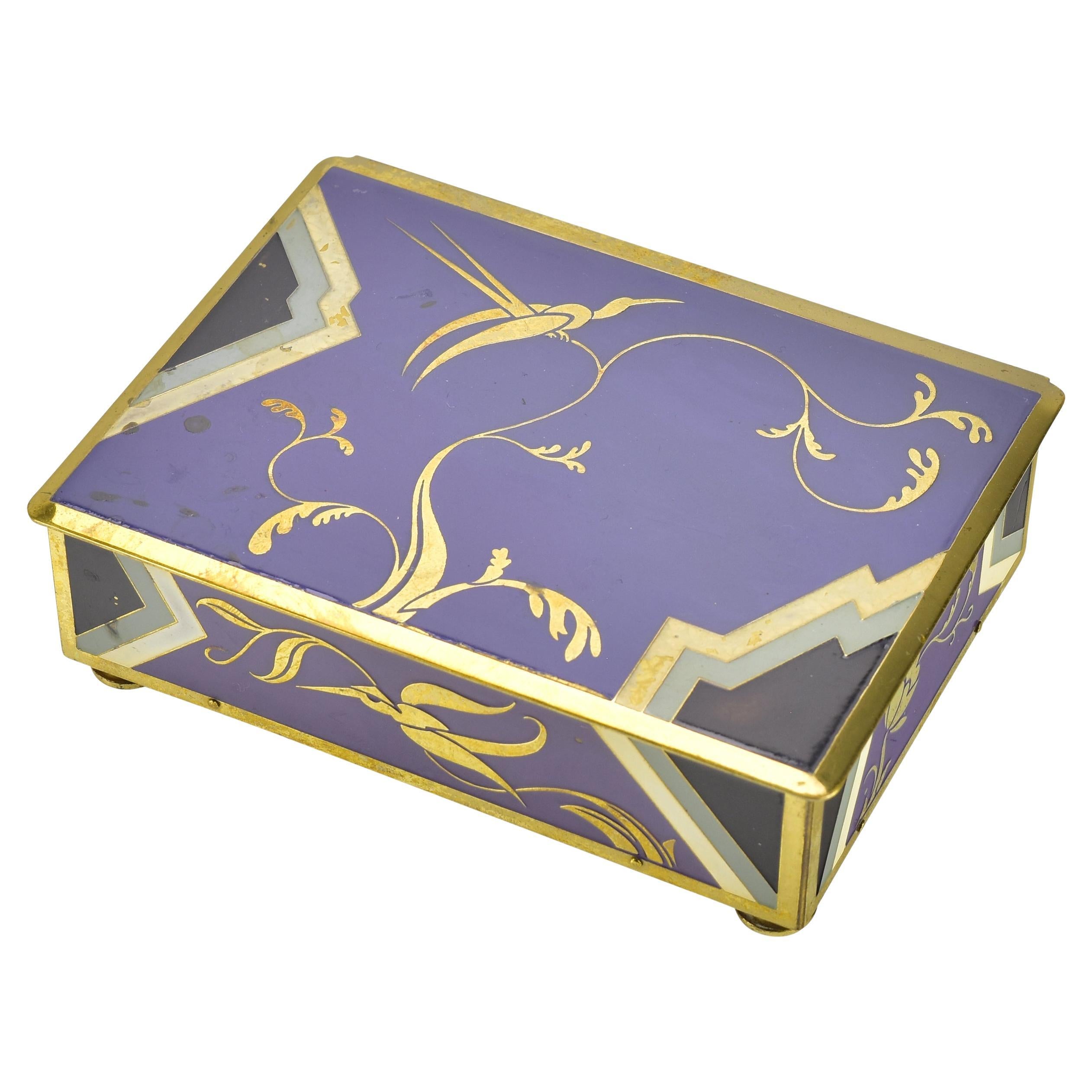 German Bauhaus Jewelry Box with Constructivist Design by Marianne ...