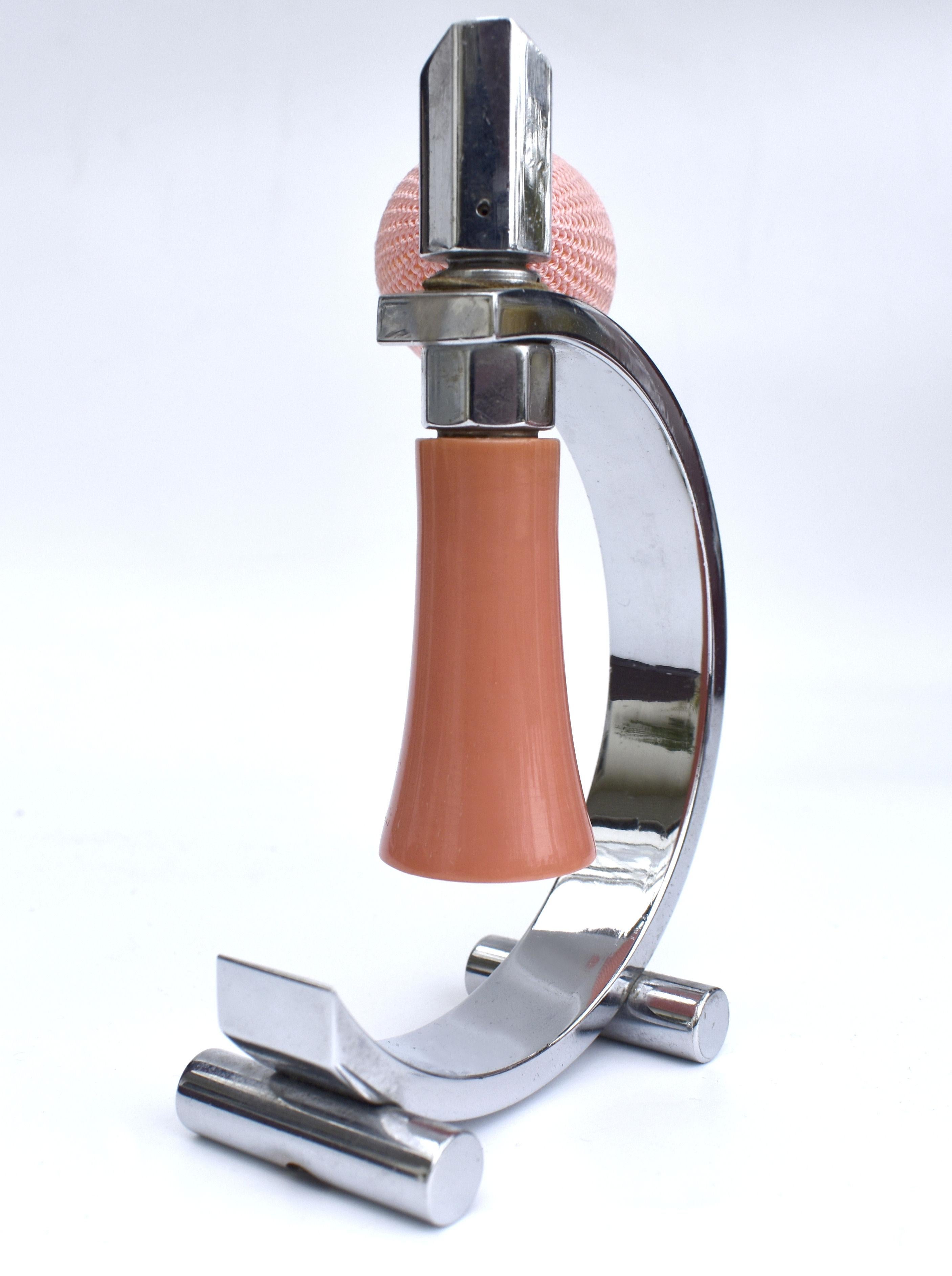 Art Deco Modernist Ladies Perfume Atomizer and Stand, circa 1930 at 1stDibs