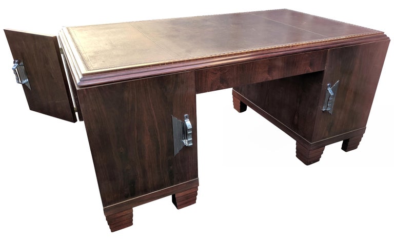 Art Deco Modernist Partners Desk, circa 1930 For Sale at 1stDibs