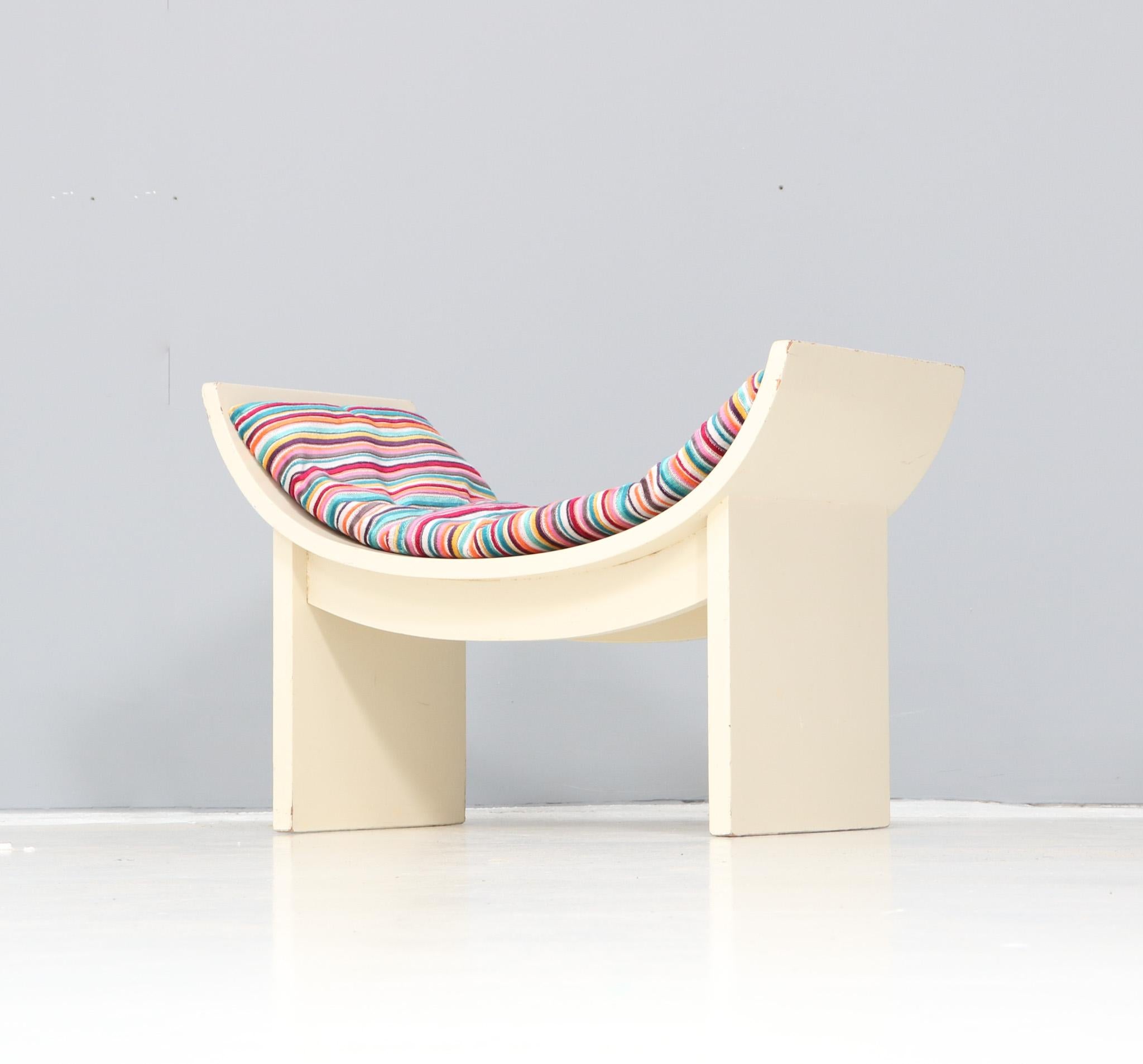 Art Deco Modernist Stool by Fer Semey for Pander, 1930s For Sale at 1stDibs