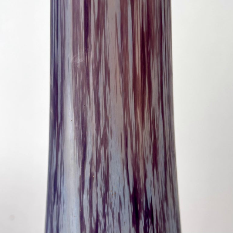 Art Deco Monumental Egyptian Purple Art Glass Soliflore Vase by Daum ...