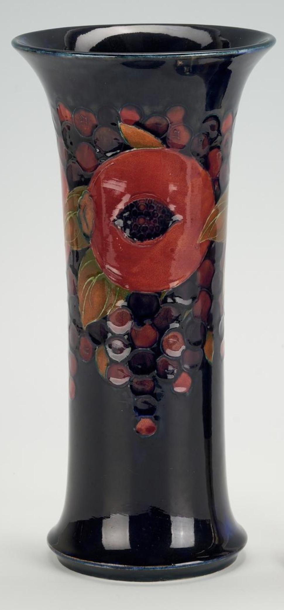 Art Deco MOORCROFT Art Pottery POMEGRANATE pattern TRUMPET vase For ...