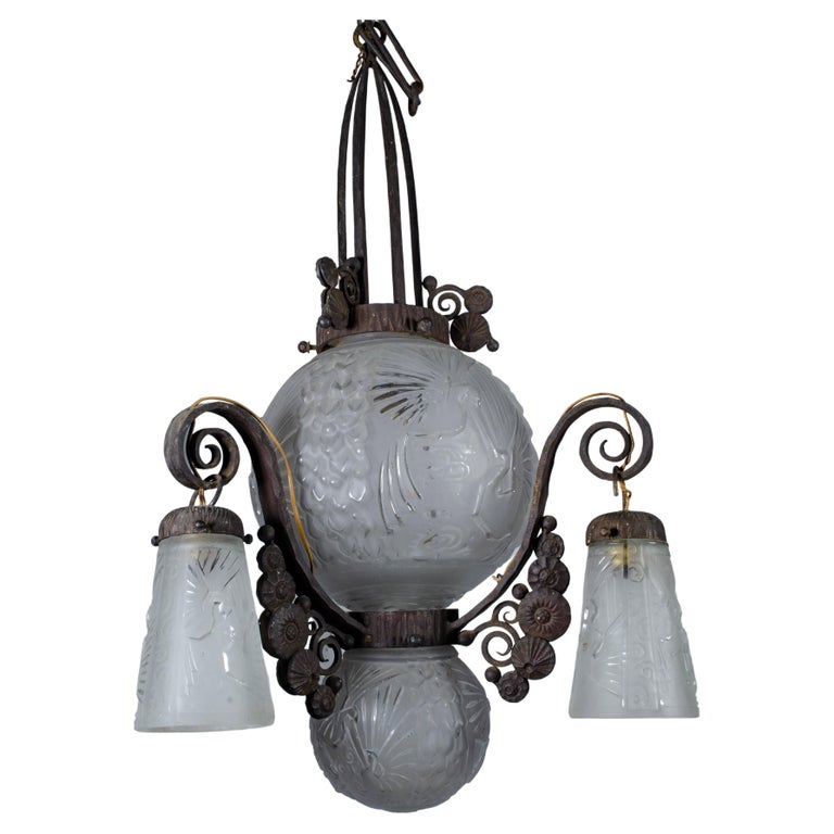 Art Deco Muller Lamp For Sale at 1stDibs