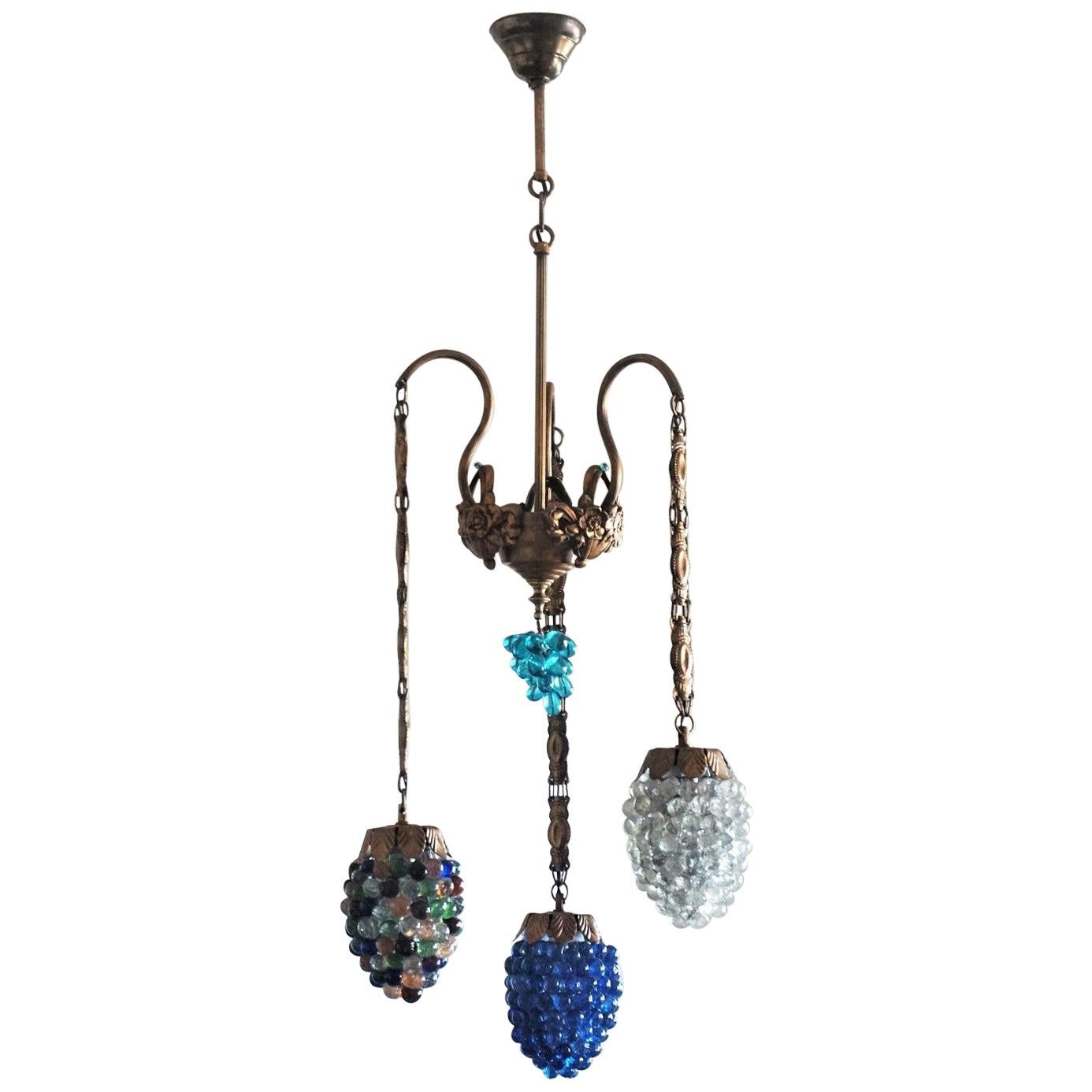 Midcentury Grape Cluster Light of Green Lucite at 1stDibs | lucite ...