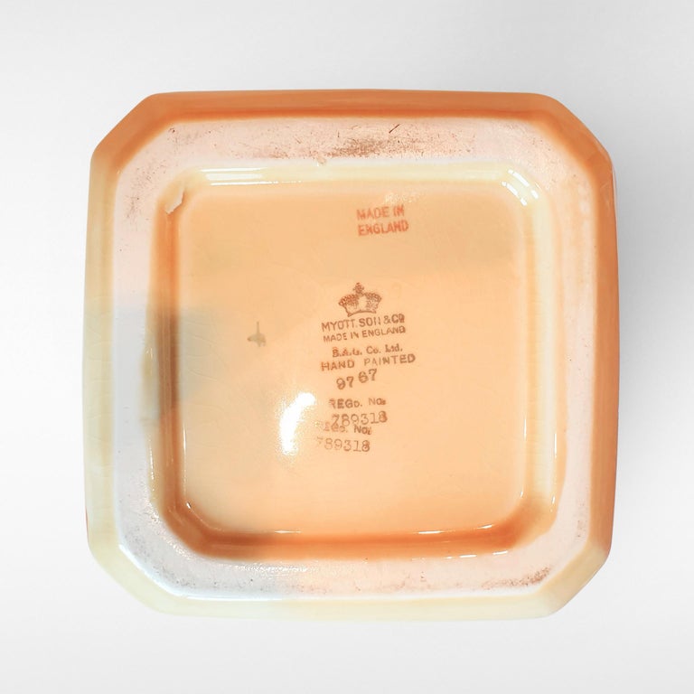 Art Deco Myott Son and Co ‘Bow Tie’ Vase at 1stDibs