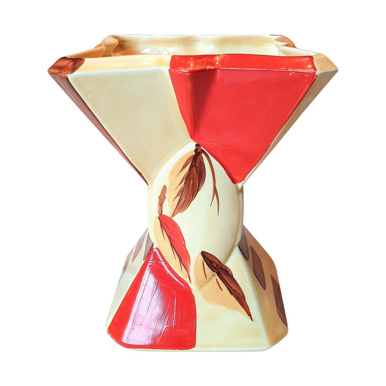 Art Deco Myott Son and Co ‘Bow Tie’ Vase at 1stDibs