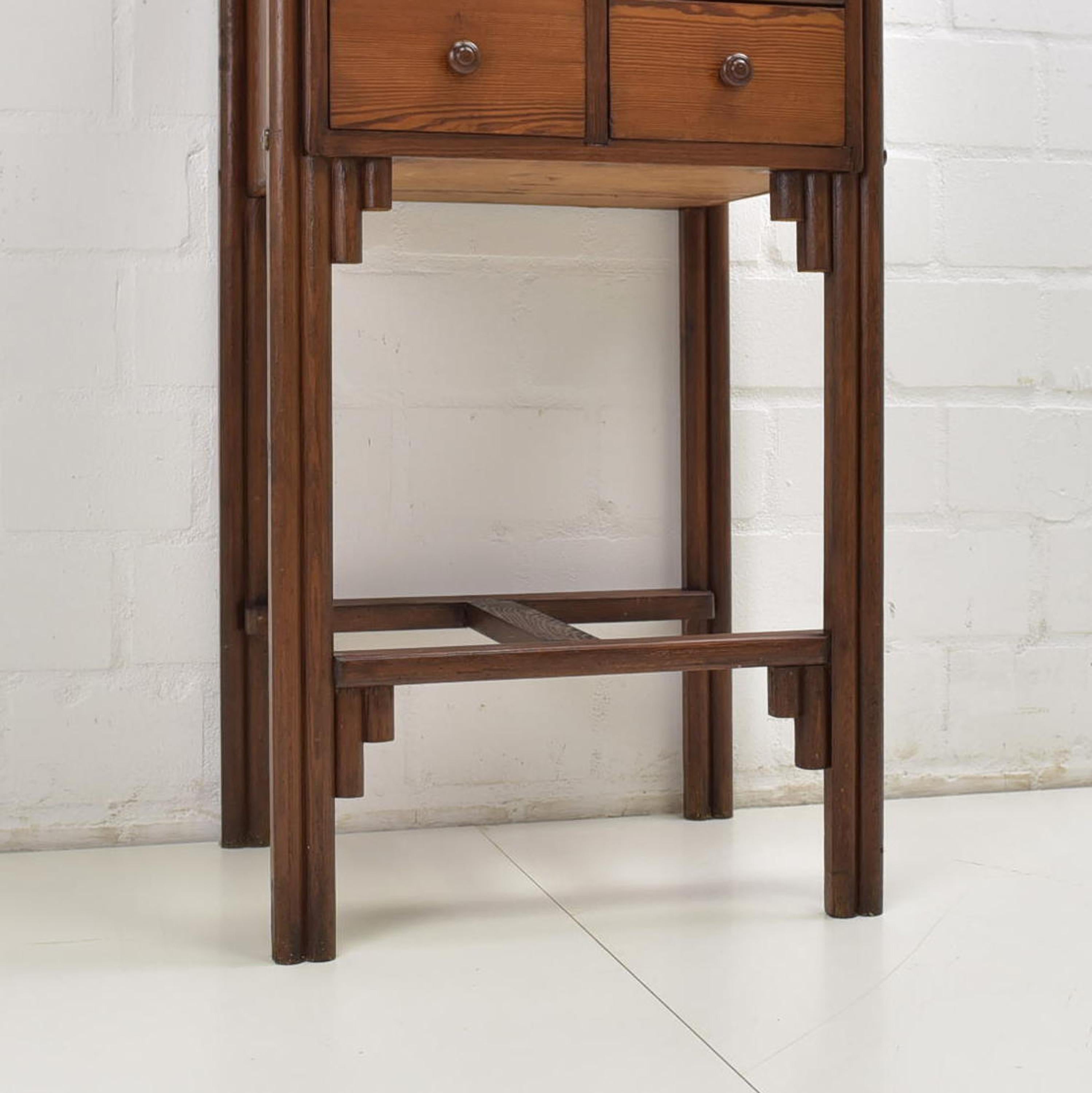 Art Deco Narrow Drawer Cabinet, 1930 For Sale at 1stDibs