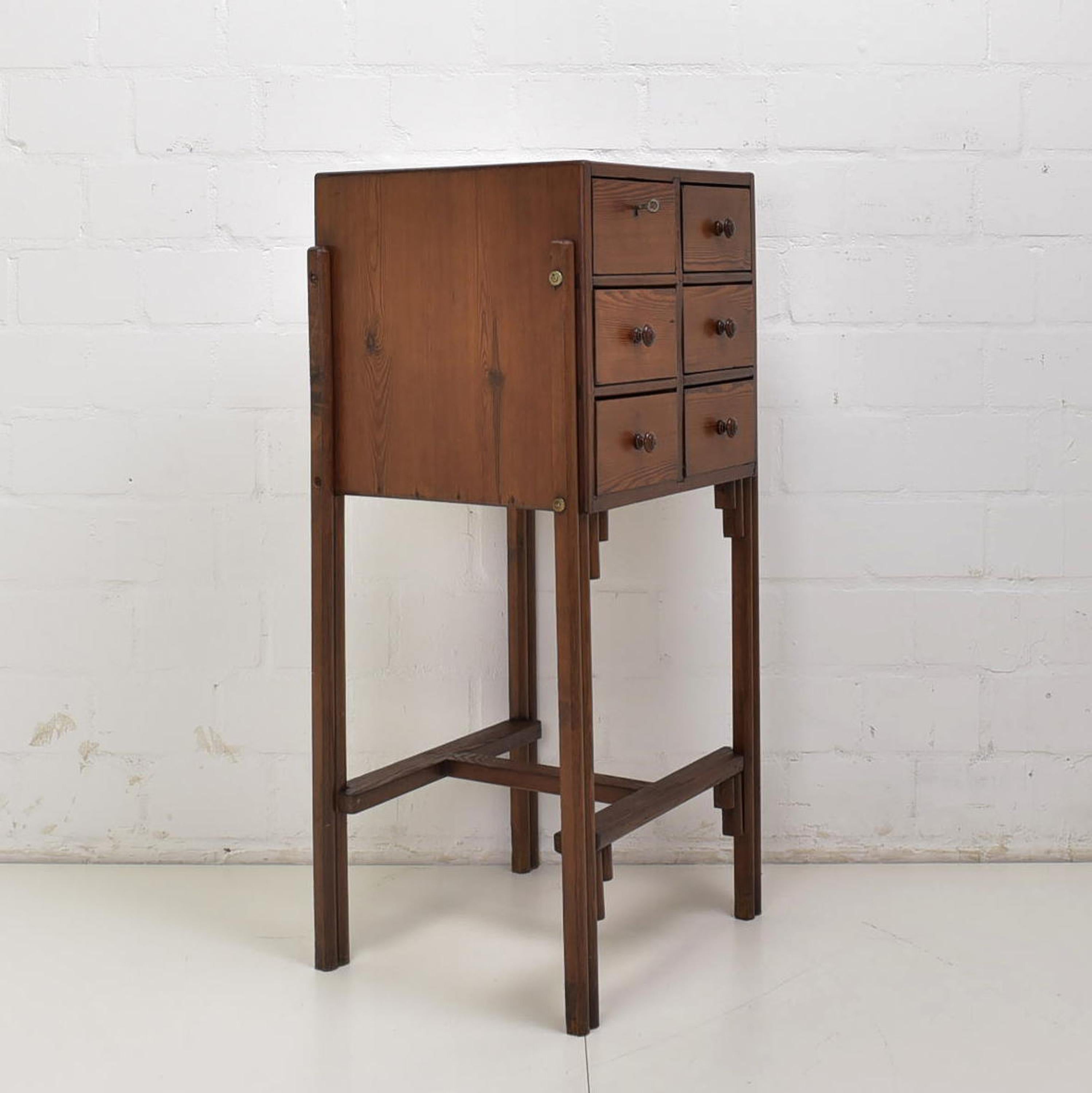 Art Deco Narrow Drawer Cabinet, 1930 For Sale at 1stDibs