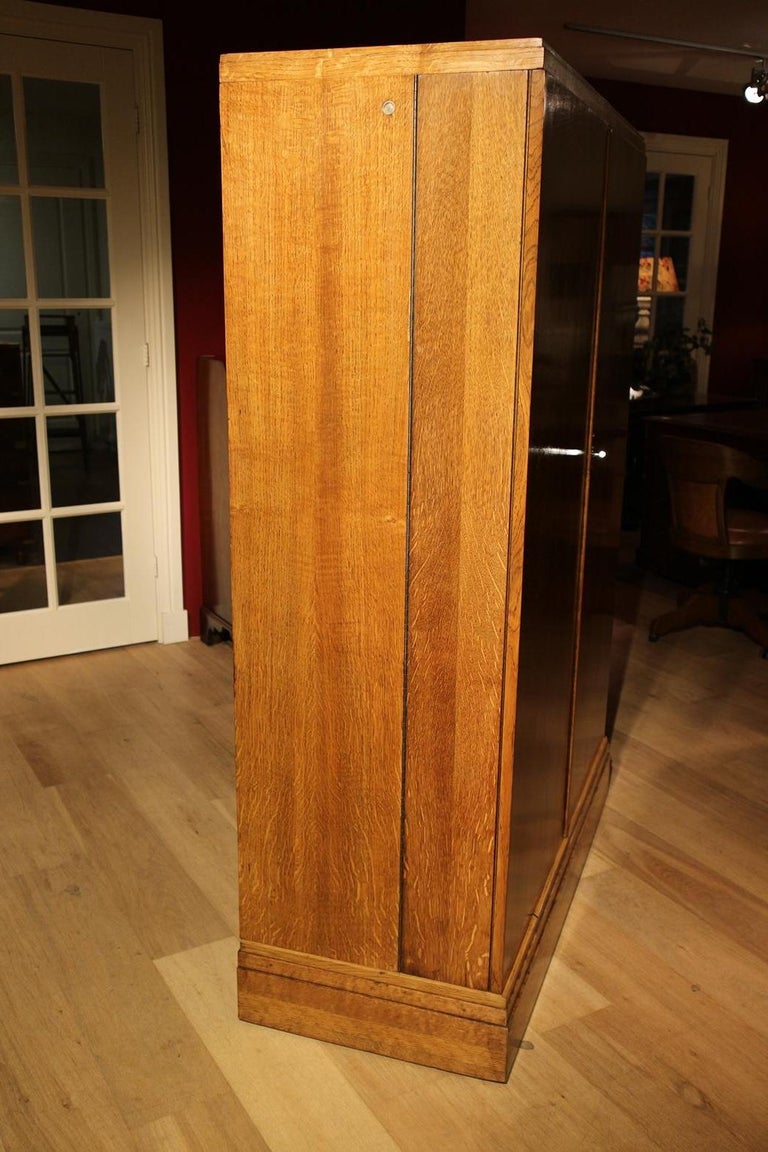 Art Deco Oak Compactom Wardrobe at 1stDibs