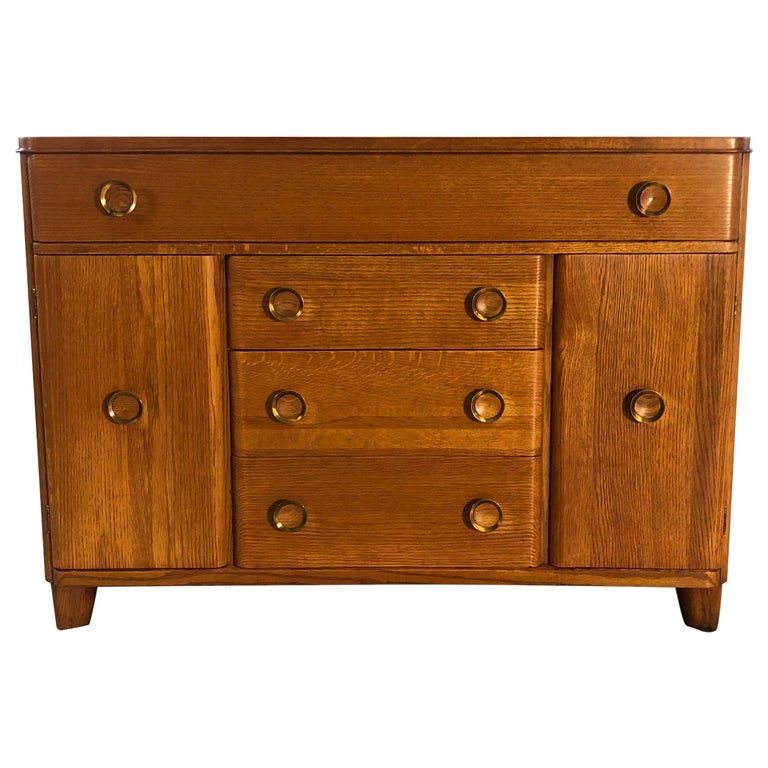 Art Deco Oakwood Buffet Server at 1stDibs