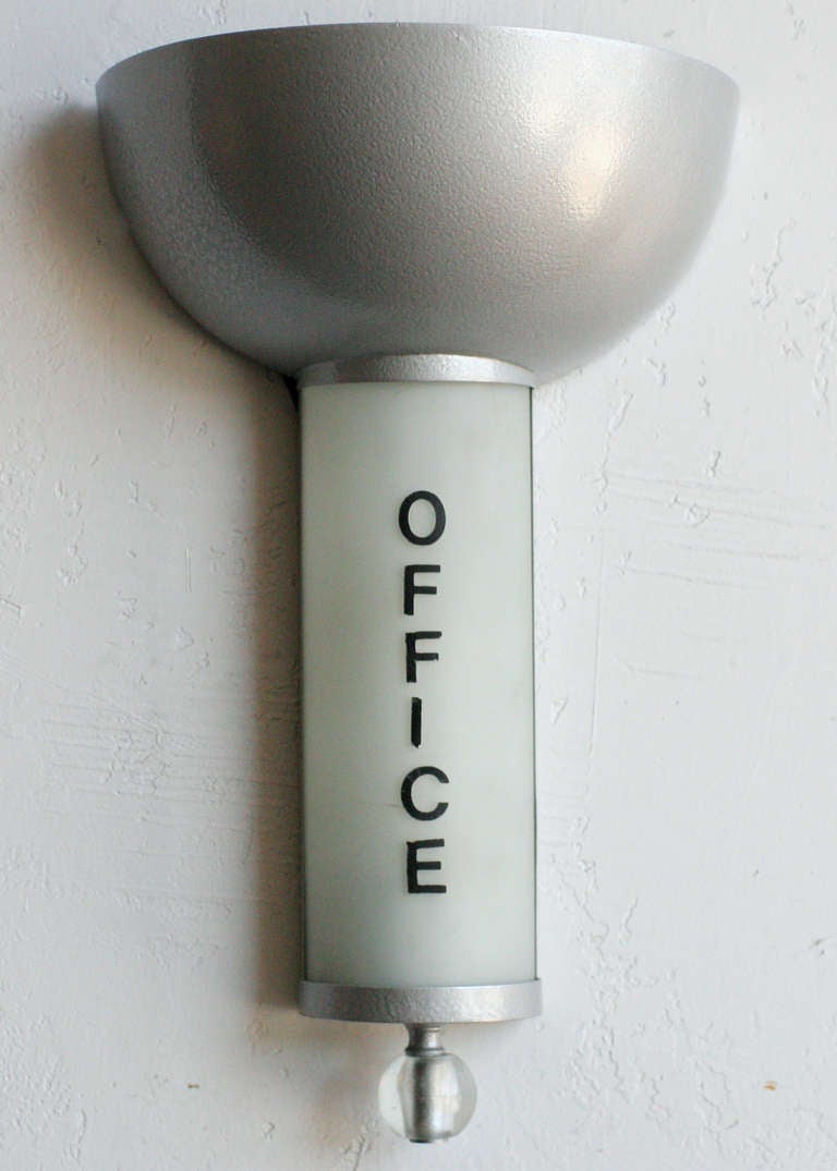 Art Deco "Office" Wall Light Sconce at 1stDibs
