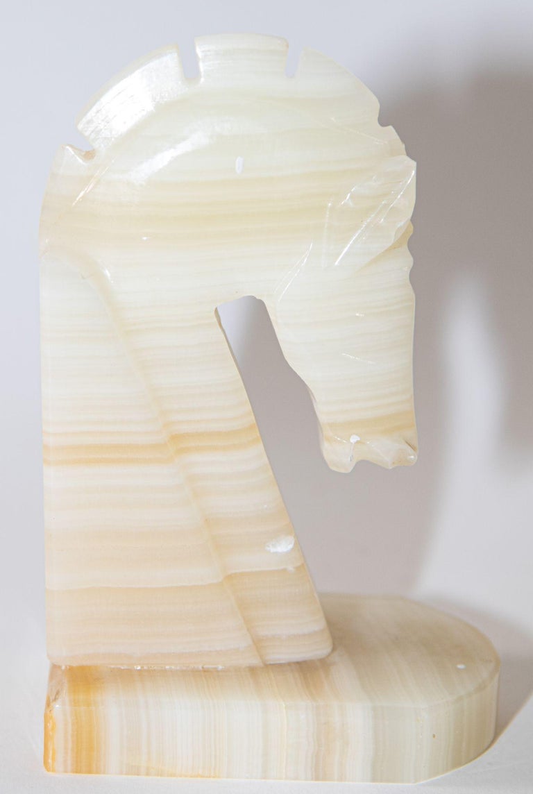 Art Deco Onyx Horse Head Paperweight For Sale at 1stDibs