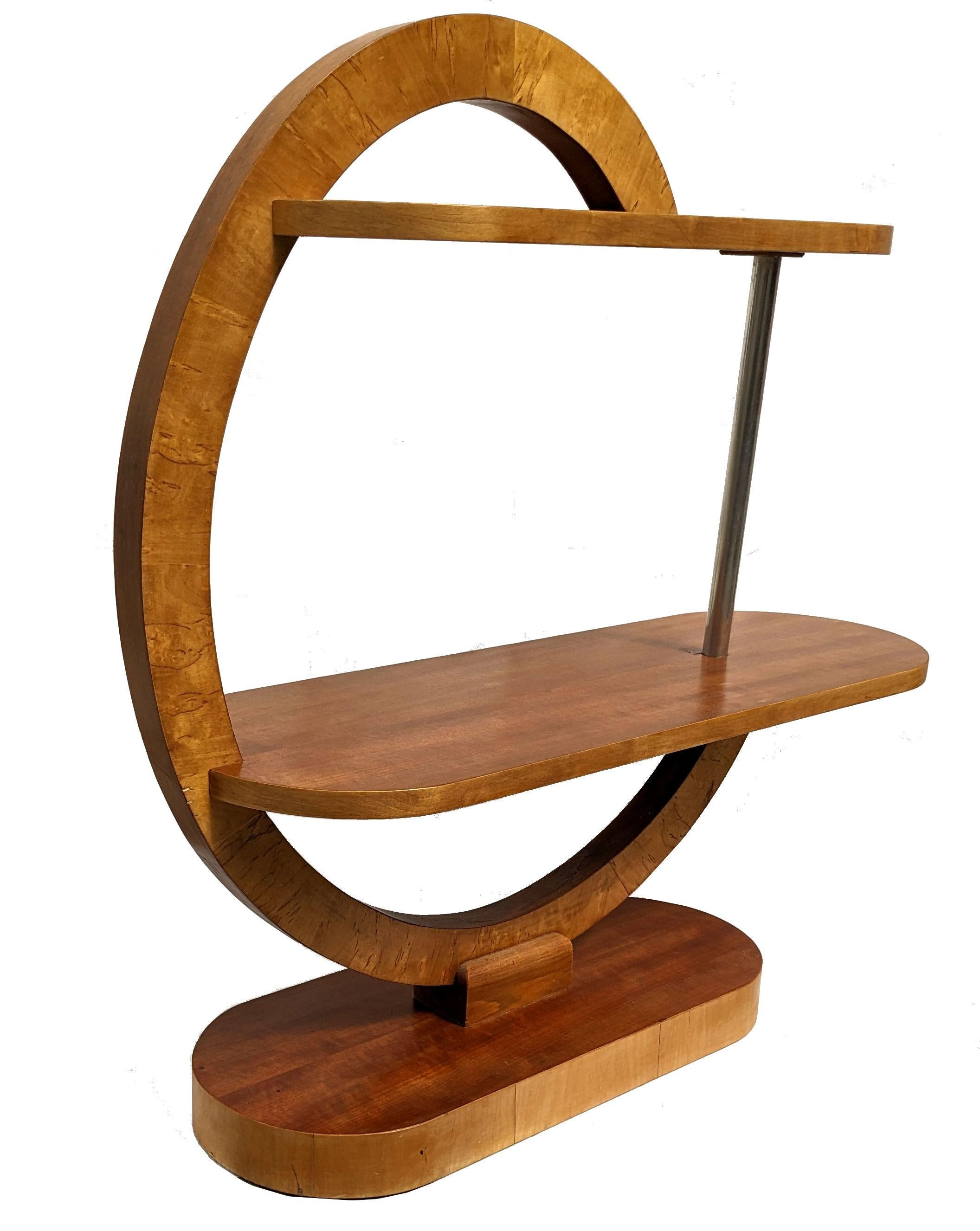 Art Deco Original Satinwood and Beech Modernist Three Tier Table, circa ...