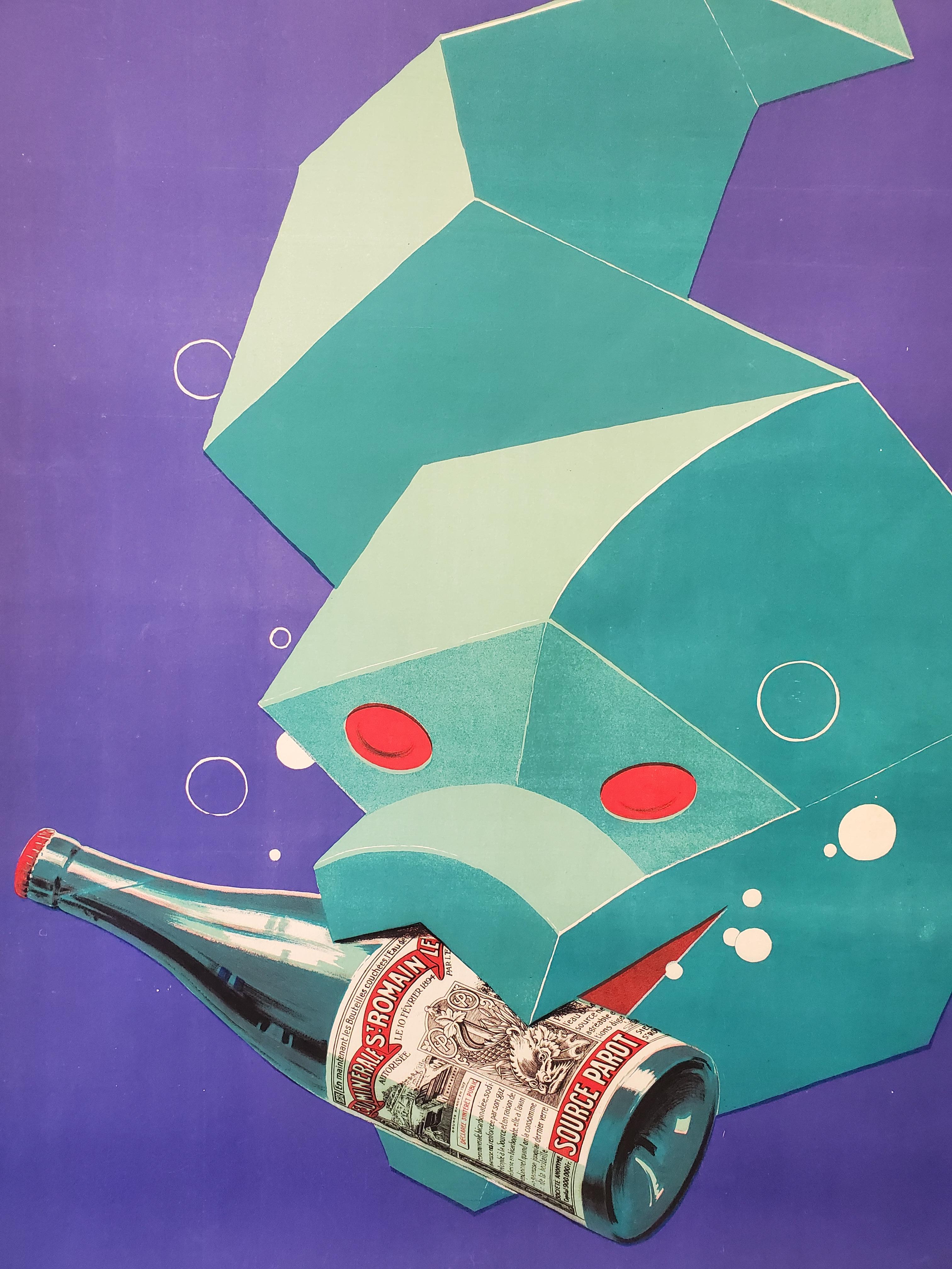 Art Deco Original Vintage Poster, “Source Parot”, 1920 at 1stDibs ...