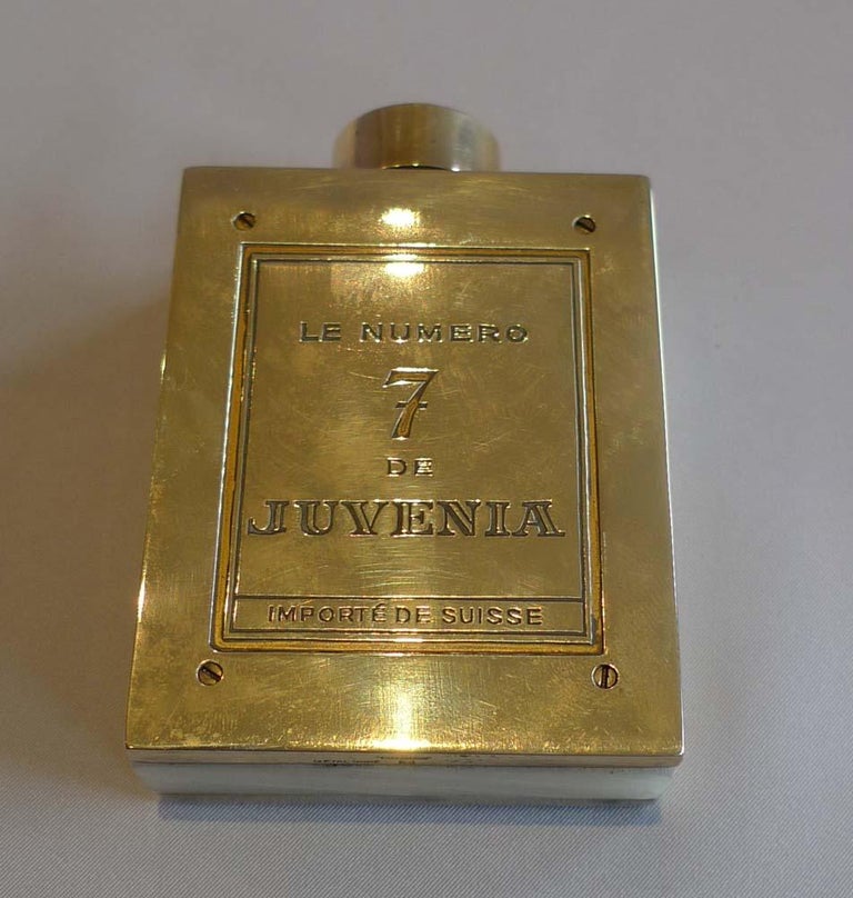 Art Deco Ormolu and Onyx Boudoire Clock in the Shape of a Perfume ...