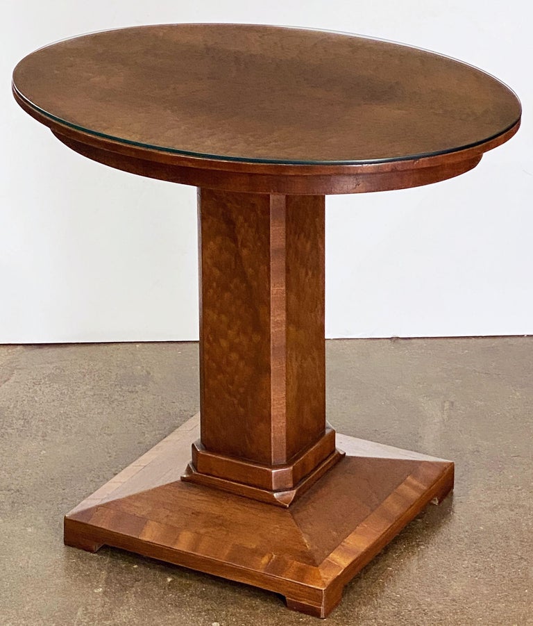 Art Deco Oval Table of Satin Walnut from England For Sale at 1stDibs
