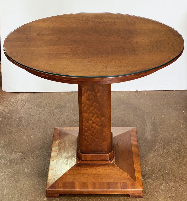 Art Deco Oval Table of Satin Walnut from England For Sale at 1stDibs