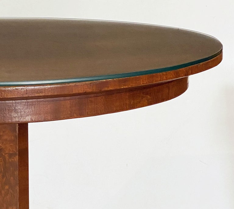 Art Deco Oval Table of Satin Walnut from England For Sale at 1stDibs