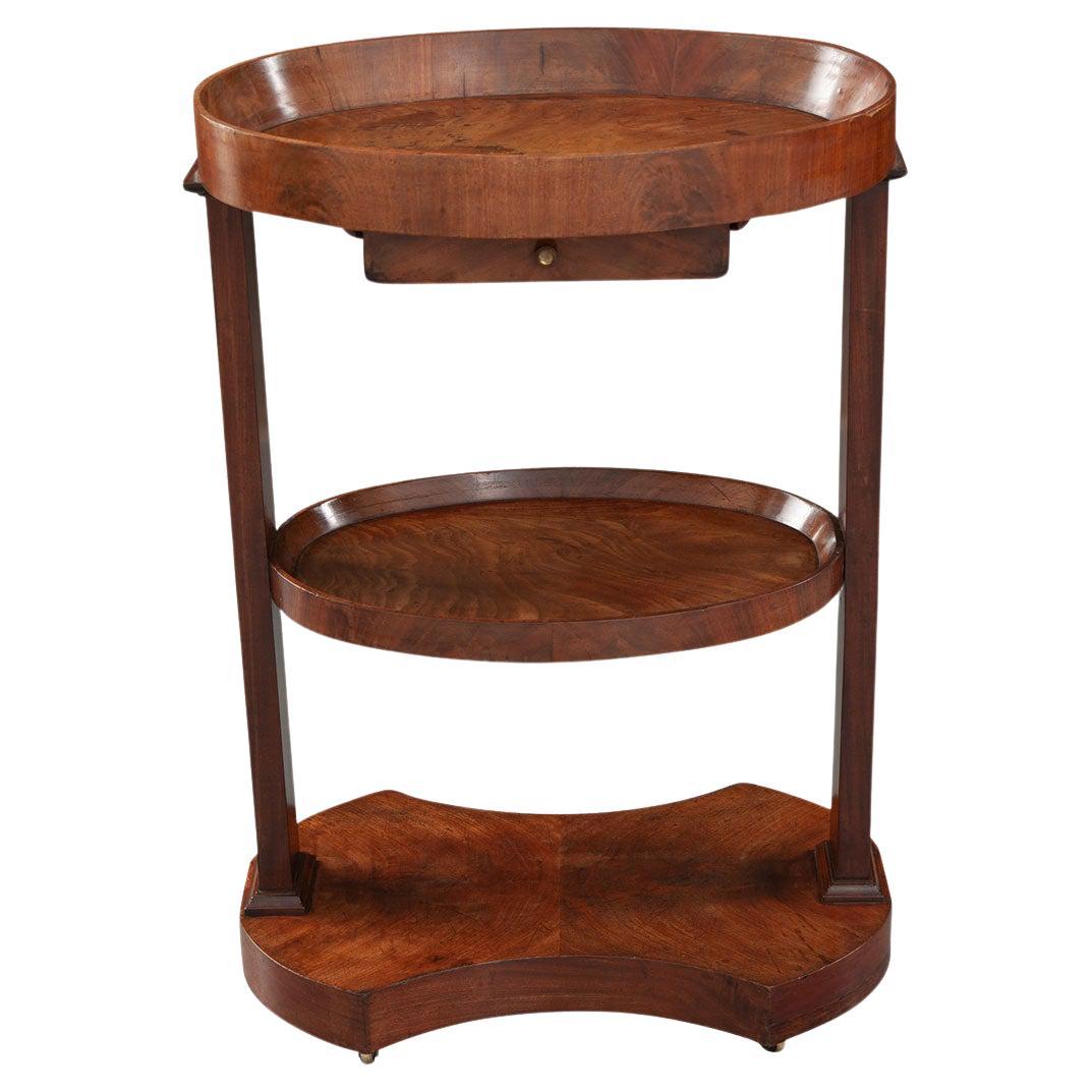 Large Art Deco Satinwood 3-Tier Table For Sale at 1stDibs