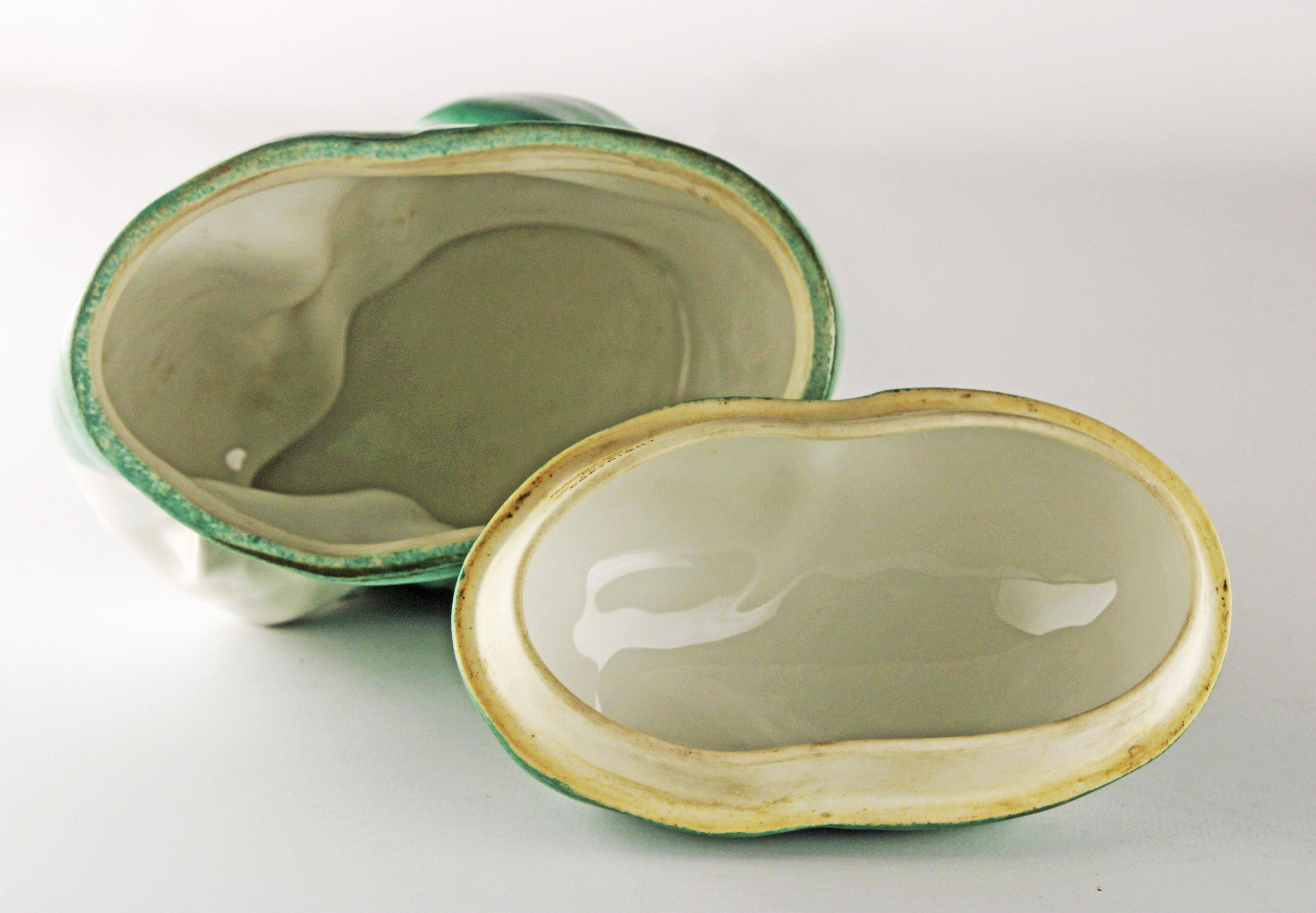 Art Deco Painted Porcelain Box Signed by Edouard Marcel Sandoz For Sale ...