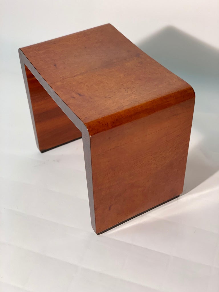 Art Deco Pair of Italian Rationalist U-Shaped Stools at 1stDibs