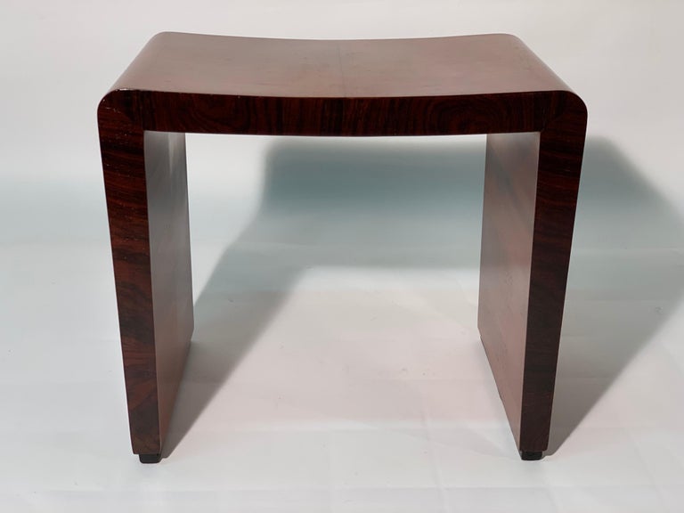 Art Deco Pair of Italian Rationalist U-Shaped Stools at 1stDibs