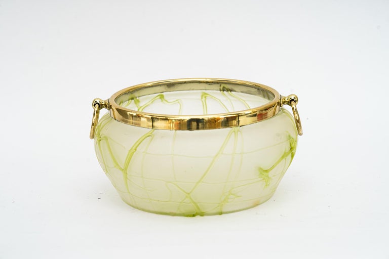 Art Deco Palme Koenig Glass Fruit Bowl Vienna Around 1920s For Sale at ...
