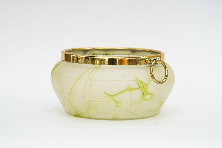 Art Deco Palme Koenig Glass Fruit Bowl Vienna Around 1920s For Sale at ...